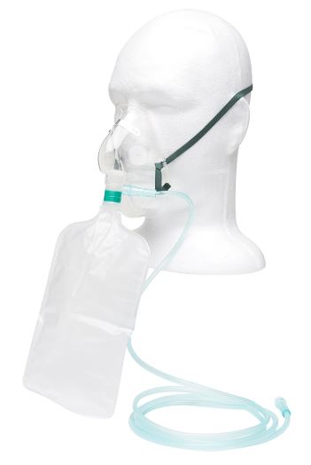 OXYGEN FACE MASK, non-rebreathing + tubing, adult | Unicat